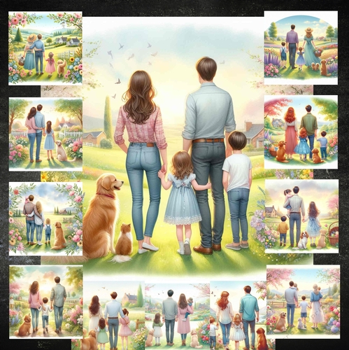 Charming Spring Family Walk - CUP1290181_77133 | Craftsuprint
