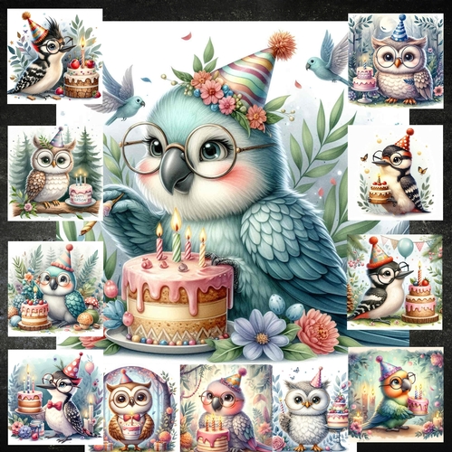 Birdy Birthday Wishes 1 - CUP1291562_77133 | Craftsuprint