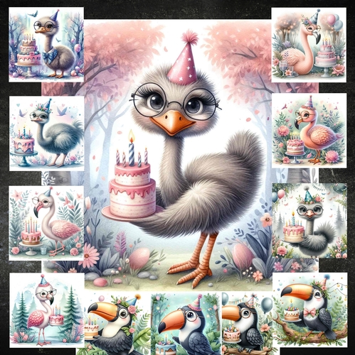 Birdy Birthday Wishes 2 - CUP1291563_77133 | Craftsuprint