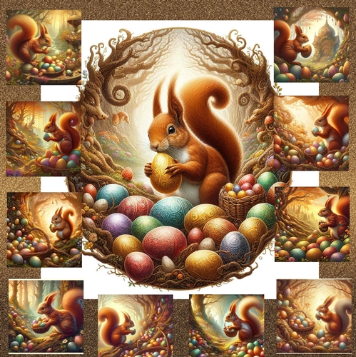 Easter Squirrel - CUP1291767_77133 | Craftsuprint