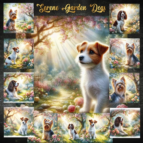 Serene Garden Dogs 3 - CUP1295711_77133 | Craftsuprint