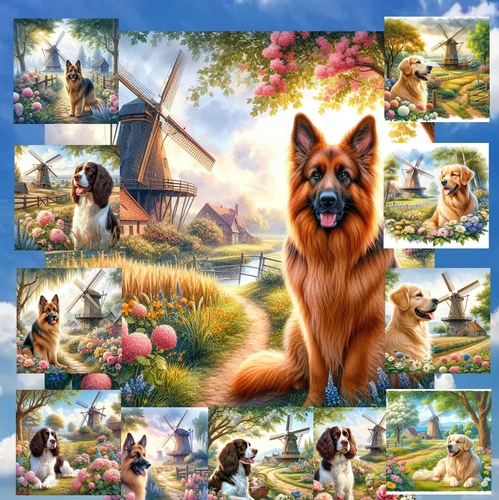 Windmill Dogs 9 - CUP1296105_77133 | Craftsuprint