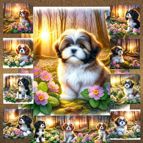 Primrose Forest Pups 1 - CUP1297418_77133 | Craftsuprint