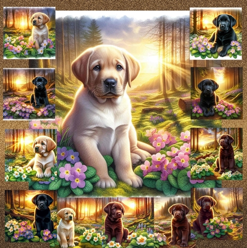 Primrose Forest Pups 10 - CUP1297430_77133 | Craftsuprint