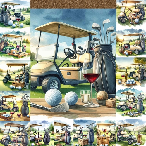 Golf & Wine - CUP1300906_77133 | Craftsuprint