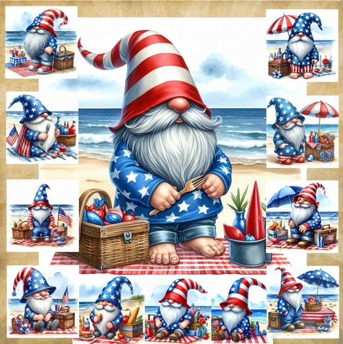 July 4th Gnomes - CUP1302304_77133 | Craftsuprint