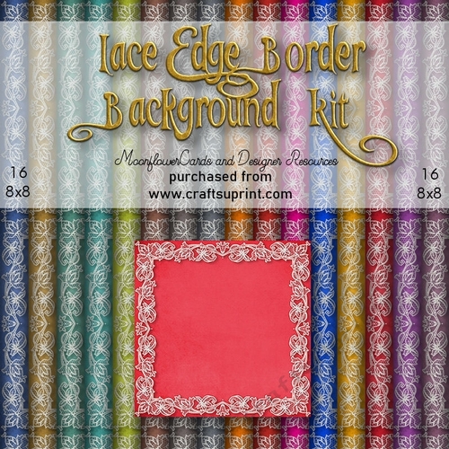 Lace Edge Border Background Kit - CUP1304111_77133 | Craftsuprint