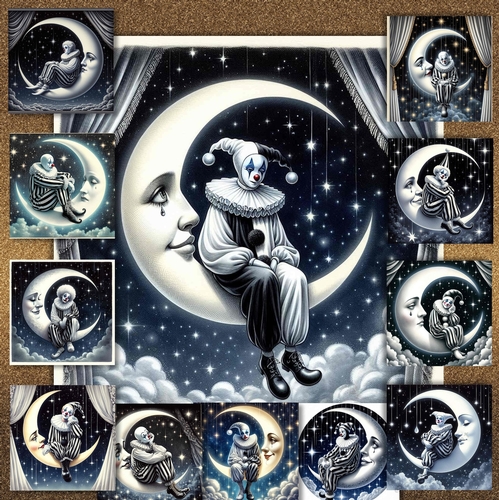 Moon Clown 1 - CUP1304448_77133 | Craftsuprint