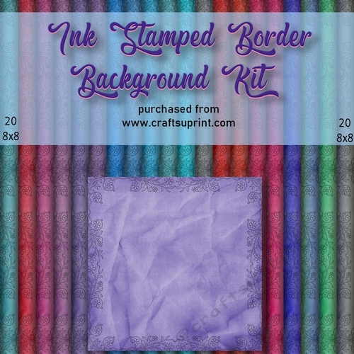Ink Stamped Border Back Ground Kit - CUP1305004_77133 | Craftsuprint