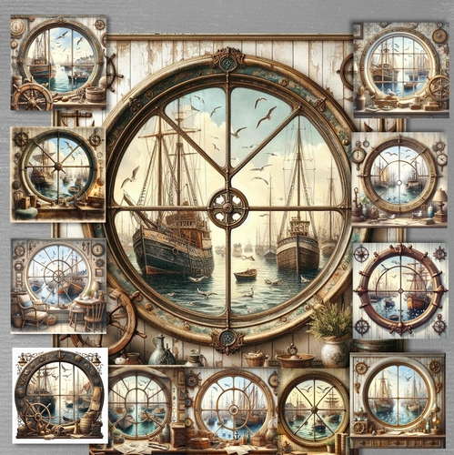 Nautical Windows 2 - CUP1305193_77133 | Craftsuprint