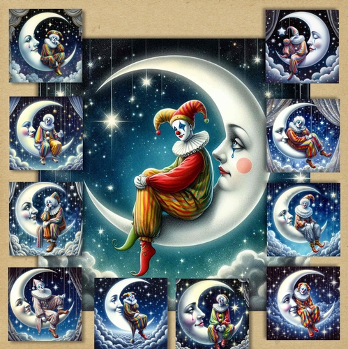 Moon Clown 2 - CUP1306475_77133 | Craftsuprint