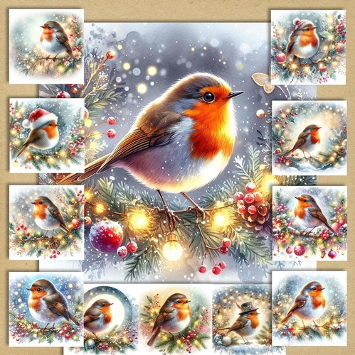 Festive Robin - CUP1308520_77133 | Craftsuprint