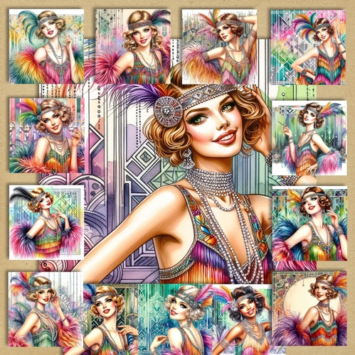 Rainbow Flapper Girl - CUP1309834_77133 | Craftsuprint