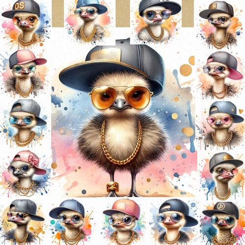 Cool Ostrich - CUP1310858_77133 | Craftsuprint