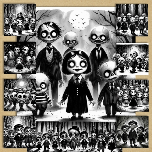 Creepy Zombie Forest Gang - CUP1316557_77133 | Craftsuprint