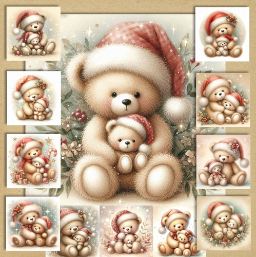 Christmas Bear Hugs - CUP1316966_77133 | Craftsuprint