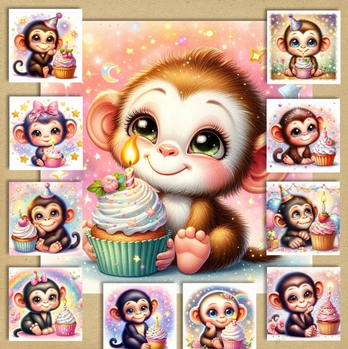 Monkey Wishes - CUP1317943_77133 | Craftsuprint