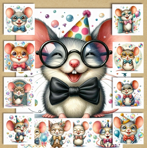 Happy Mouse - CUP1318251_77133 | Craftsuprint