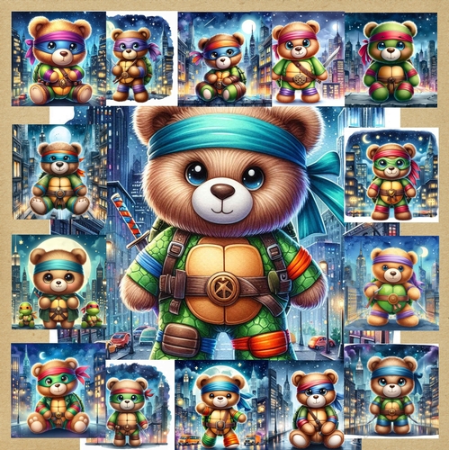 Ninja Teddy - CUP1319754_77133 | Craftsuprint