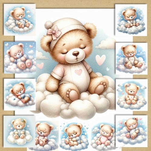 Sleepy Bears - CUP1320747_77133 | Craftsuprint