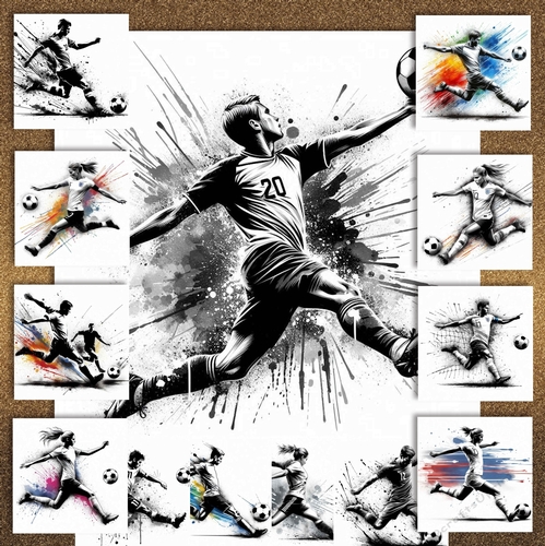 Stenil Football Mix - CUP1323514_77133 | Craftsuprint