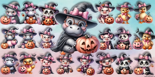 Halloween Cuties Clip Art - CUP1329466_77133 | Craftsuprint