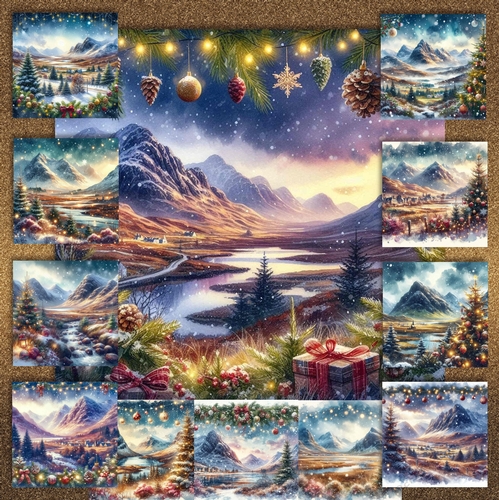 A Scottish Highland Christmas 1 - CUP1330660_77133 | Craftsuprint