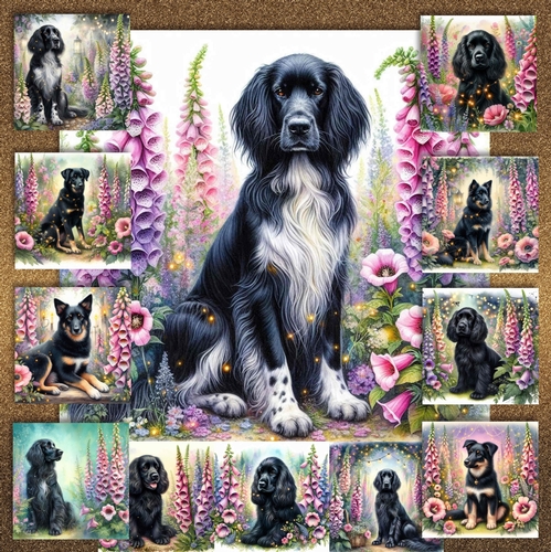 Foxglove Garden Dogs 2 - CUP1334499_77133 | Craftsuprint