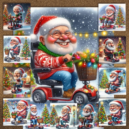 Christmas Scooter Male 1 - CUP1336117_77133 | Craftsuprint