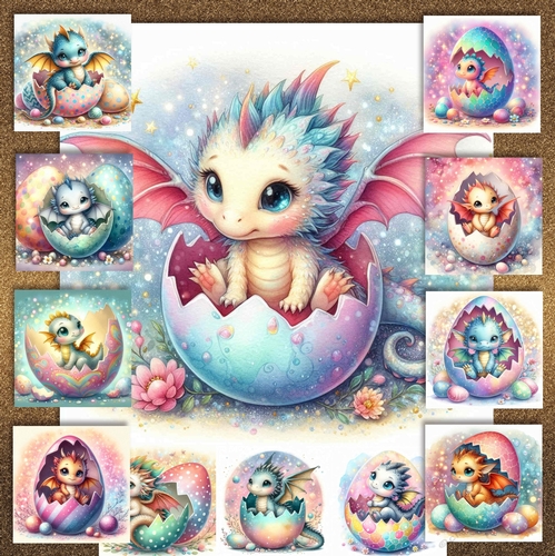 Baby Dragon Hatchlings - CUP1336451_77133 | Craftsuprint