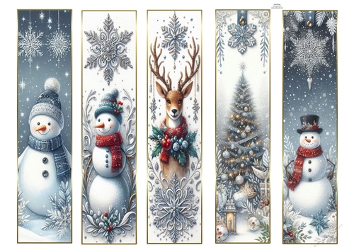 Beautiful Christmas Bookmarks 1 - CUP1337811_77133 | Craftsuprint