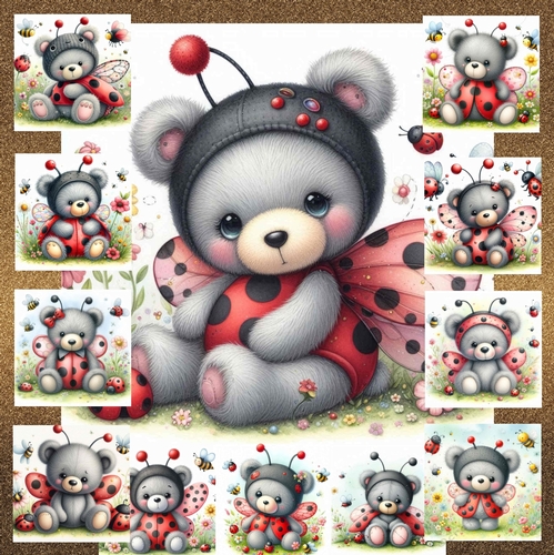 Teddy Lady Bug - CUP1337967_77133 | Craftsuprint