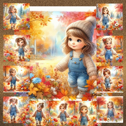 Little Autumn Girl - CUP1337968_77133 | Craftsuprint