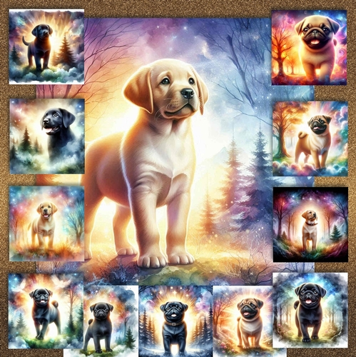 Dreamy Forest Pups 12 - CUP1340325_77133 | Craftsuprint