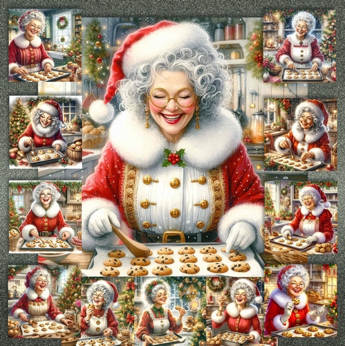 Baking with Mrs Claus - CUP1342487_77133 | Craftsuprint