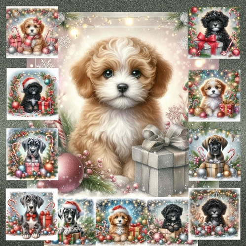 Christmas Gift Pups 7 - CUP1343140_77133 | Craftsuprint