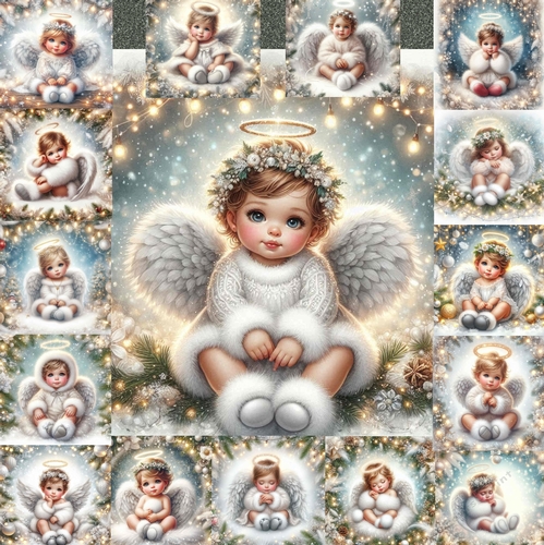 Festive Baby Angel - CUP1345199_77133 | Craftsuprint
