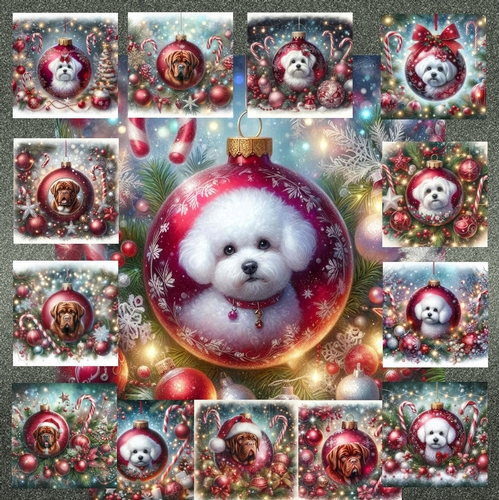 Beautiful Christmas Bauble Dogs 15 - CUP1345753_77133 | Craftsuprint