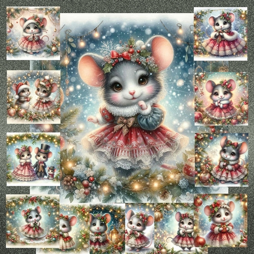 Festive Mice - CUP1349243_77133 | Craftsuprint