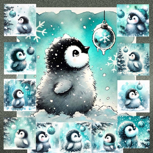 Festive Pengie 2 - CUP1352752_77133 | Craftsuprint