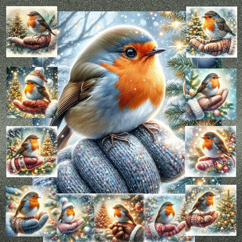 Robin Hand Christmas Wishes - CUP1352910_77133 | Craftsuprint