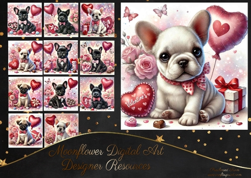 Valentine Love Pups 11 - CUP1356069_77133 | Craftsuprint