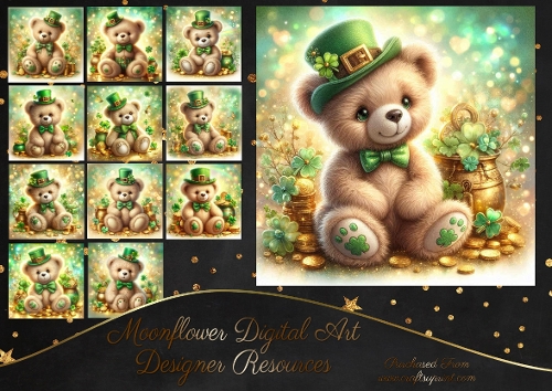 St Patty Day Bear 2 - CUP1363554_77133 | Craftsuprint