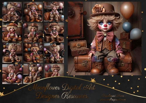 Little Hobo Clown - CUP1367980_77133 | Craftsuprint