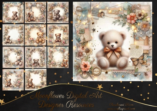 Whimsy Framed Bears - CUP1375942_77133 | Craftsuprint