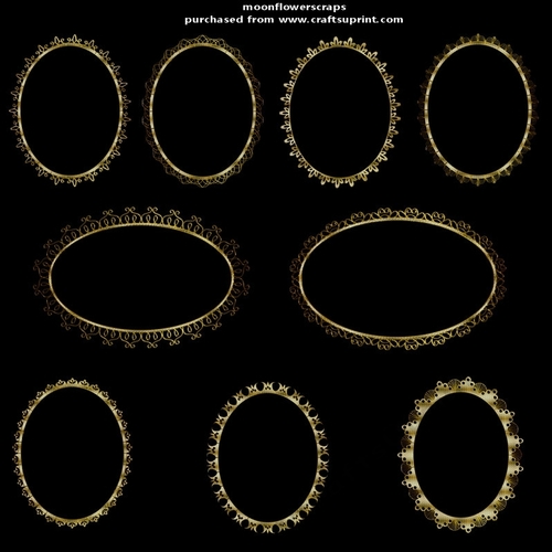Delicate gold frames - CUP760703_77133 | Craftsuprint