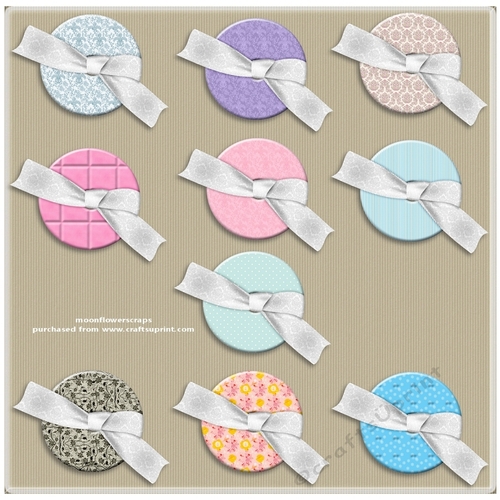 Button ribbons - CUP790668_77133 | Craftsuprint