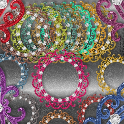8x8 Jelly glitter frames - CUP852658_77133 | Craftsuprint