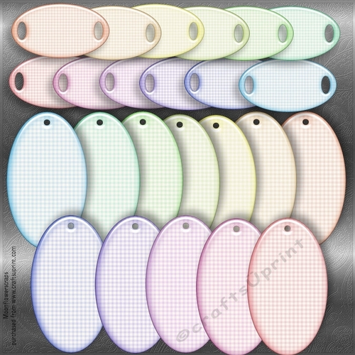 Gingham pastel Labels - CUP862702_77133 | Craftsuprint