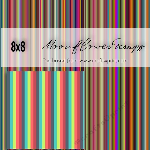 8x8 Multi colour stripe backgrounds - CUP876392_77133 | Craftsuprint